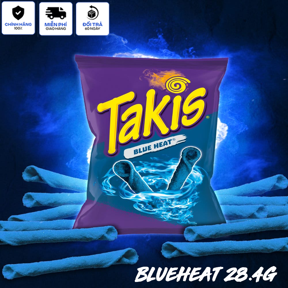[Size 28.4g] Takis Blue Heat Snacks Famous Green chips from the US ...