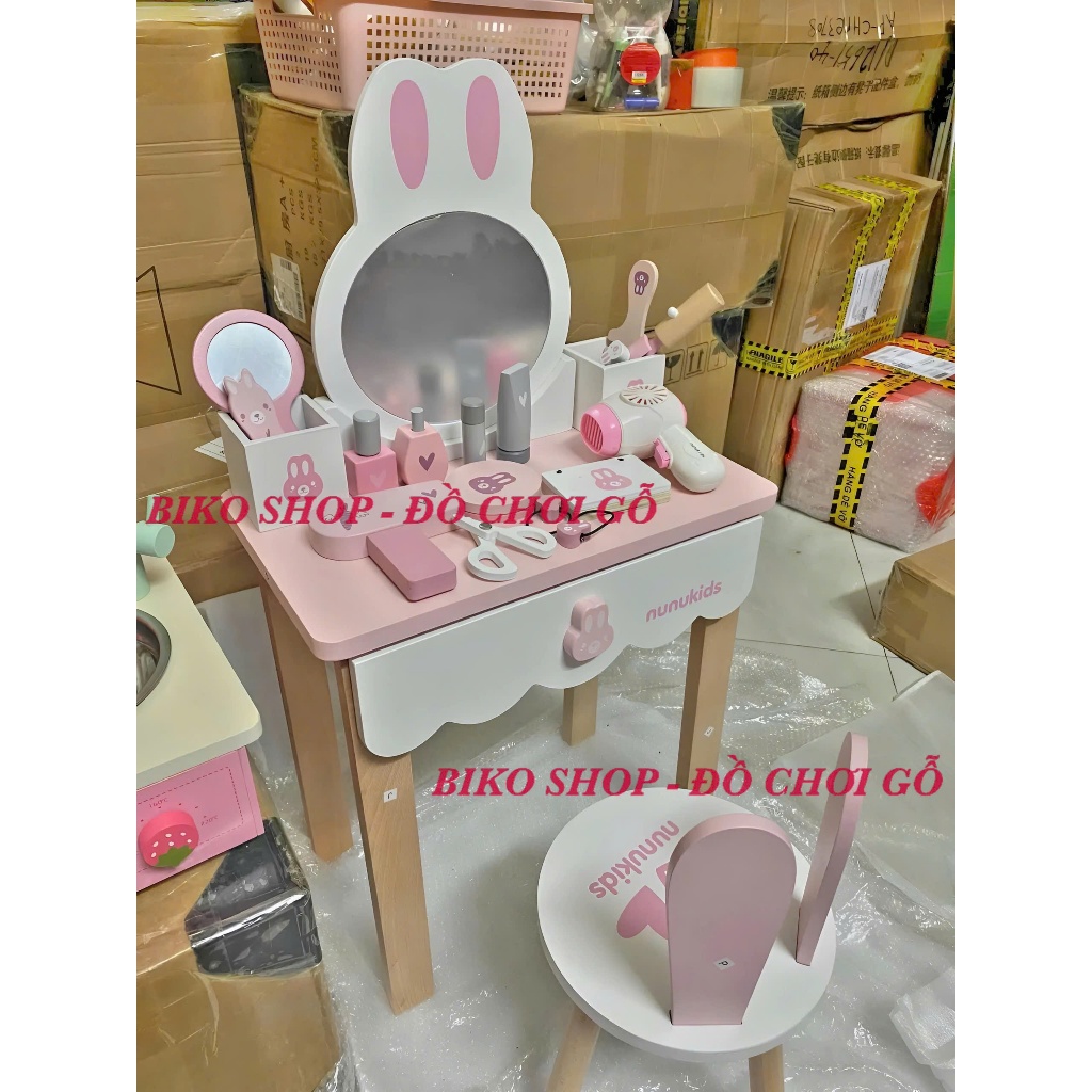 Nunukids Rabbit dressing table toy 85cm high - BIKO SHOP | Shopee Singapore