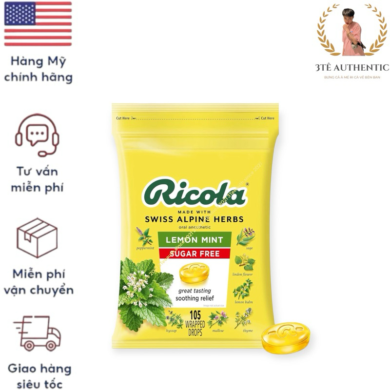 [IMPORTED In USA - GENUINE] Ricola sugar-free cough lozenges (AIR ...