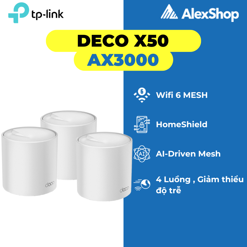 [3 Packs] TP-Link Deco X50 WiFi 6 Router Standard AX3000 - Genuine ...