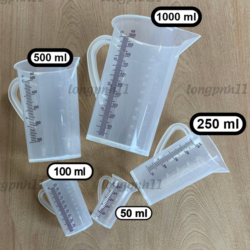 Measuring cup with handle capacity 50ml - 100ml - 250ml - 500ml -1000ml ...