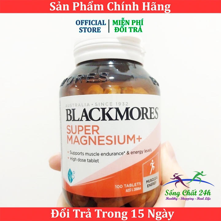 Blackmores Super Magnesium Plus Muscle Magnesium Supplement & Energy ...