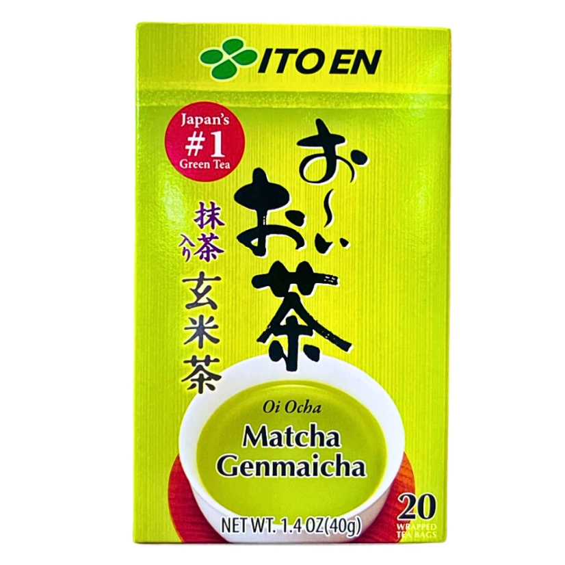 Ocha Matcha Genmaicha Roasted Rice Green Tea Bags {Itoen} (20 bags x 2g ...