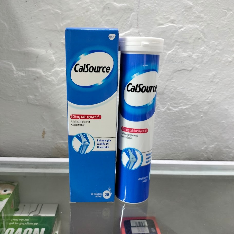 [GENUINE] Calsource calcium supplement effervescent tablets 500mg Tube of 20 effervescent ...