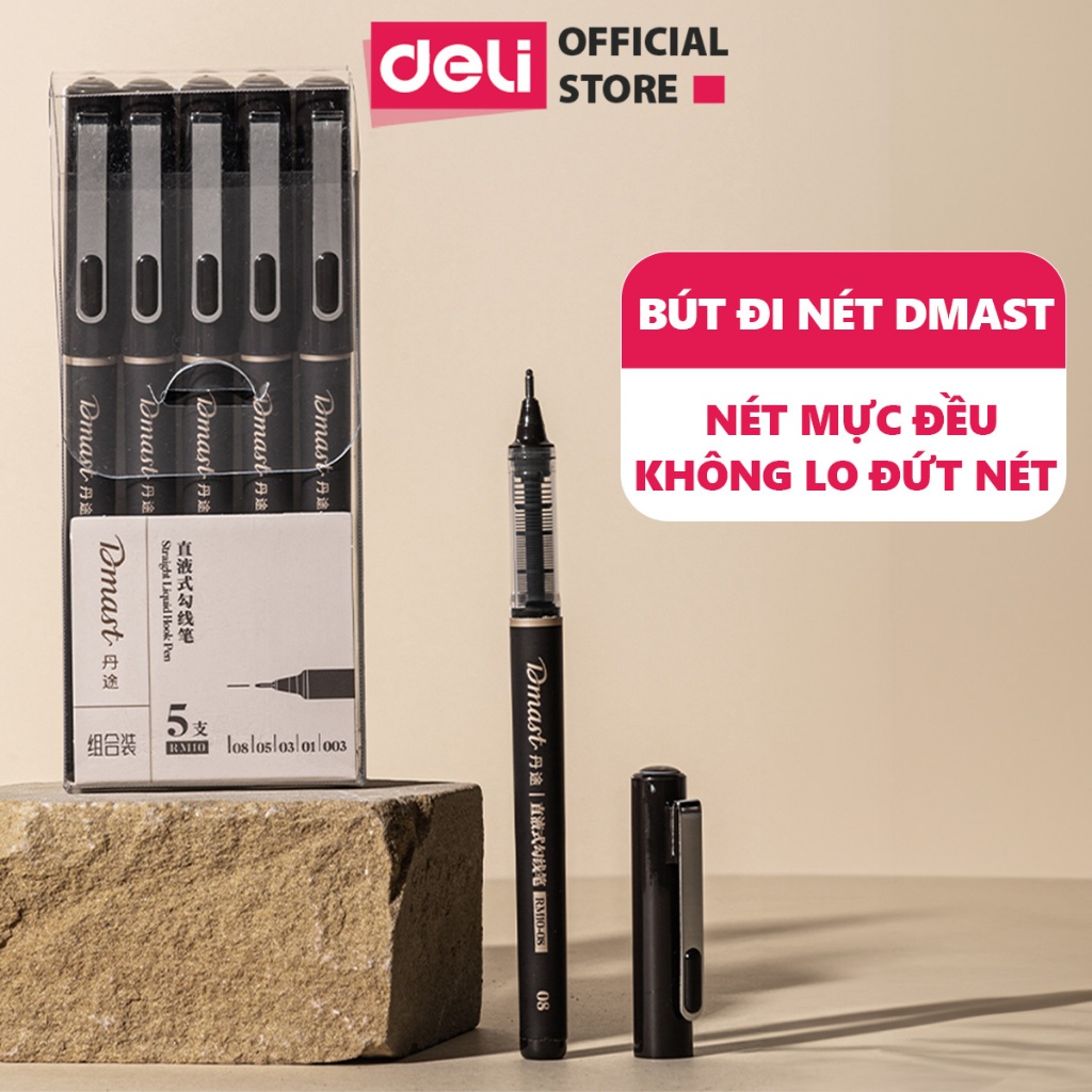 Deli Premium Fine Line Technical Pen Many Types of Line Pens Waterproof ...