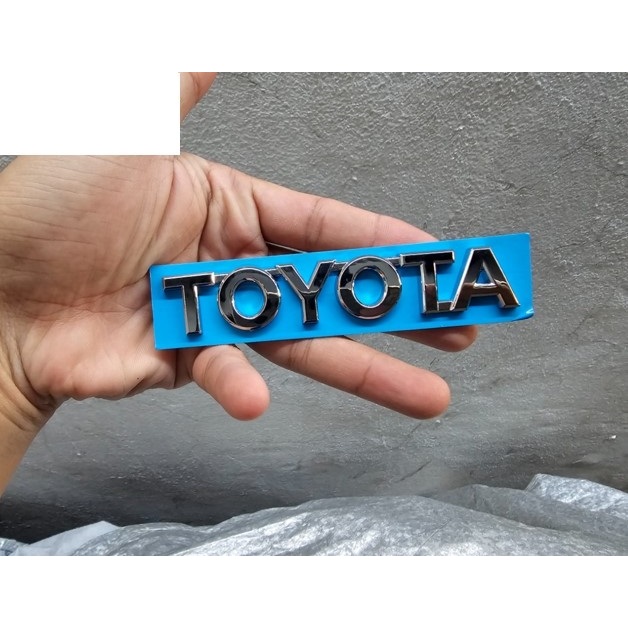 Toyota embossed lettering is stuck on the back of Toyota Hiace | Shopee ...