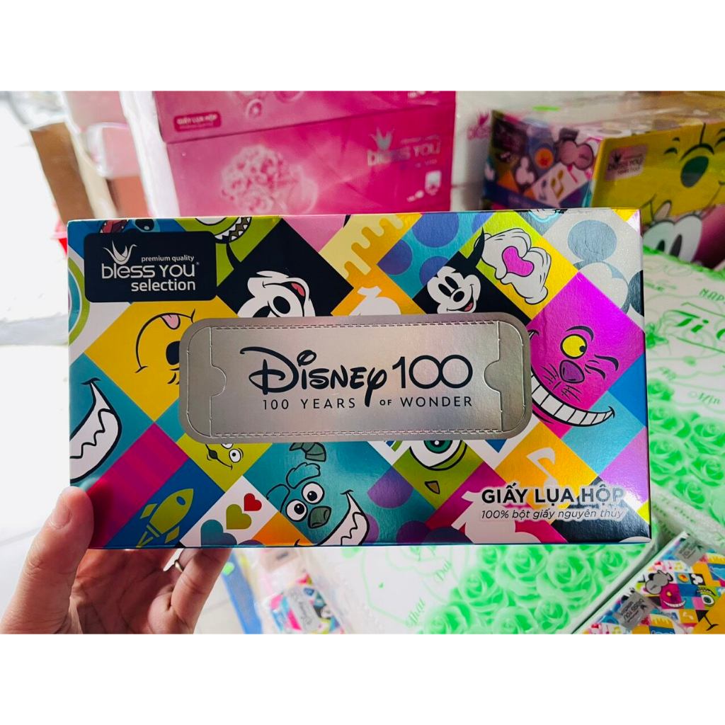 Bless You Selection Disney tissue paper box 100 (100 sheets) | Shopee ...