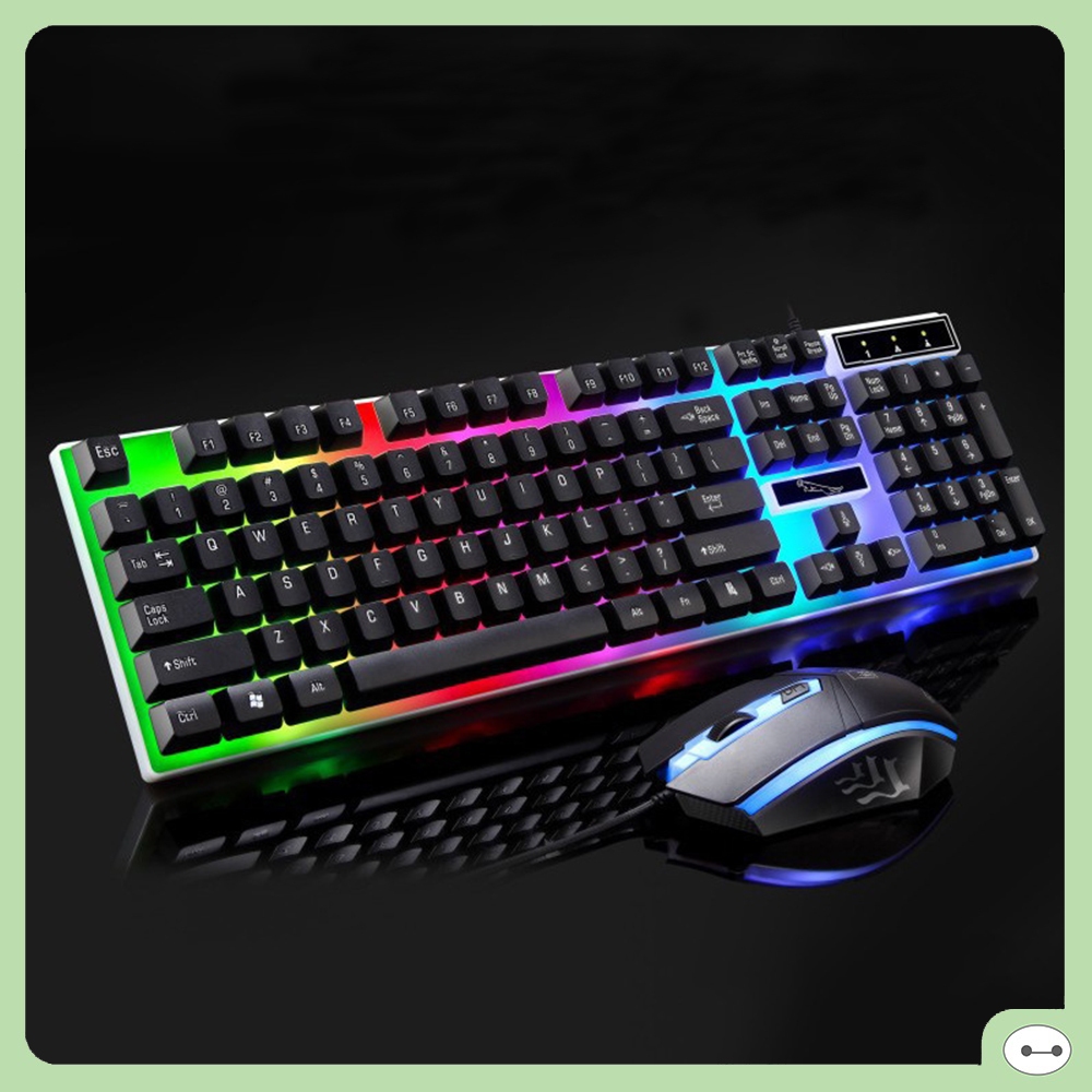 G21b G21 Gaming Keyboard and Mouse Set with LED Mechanical Keyboard for ...