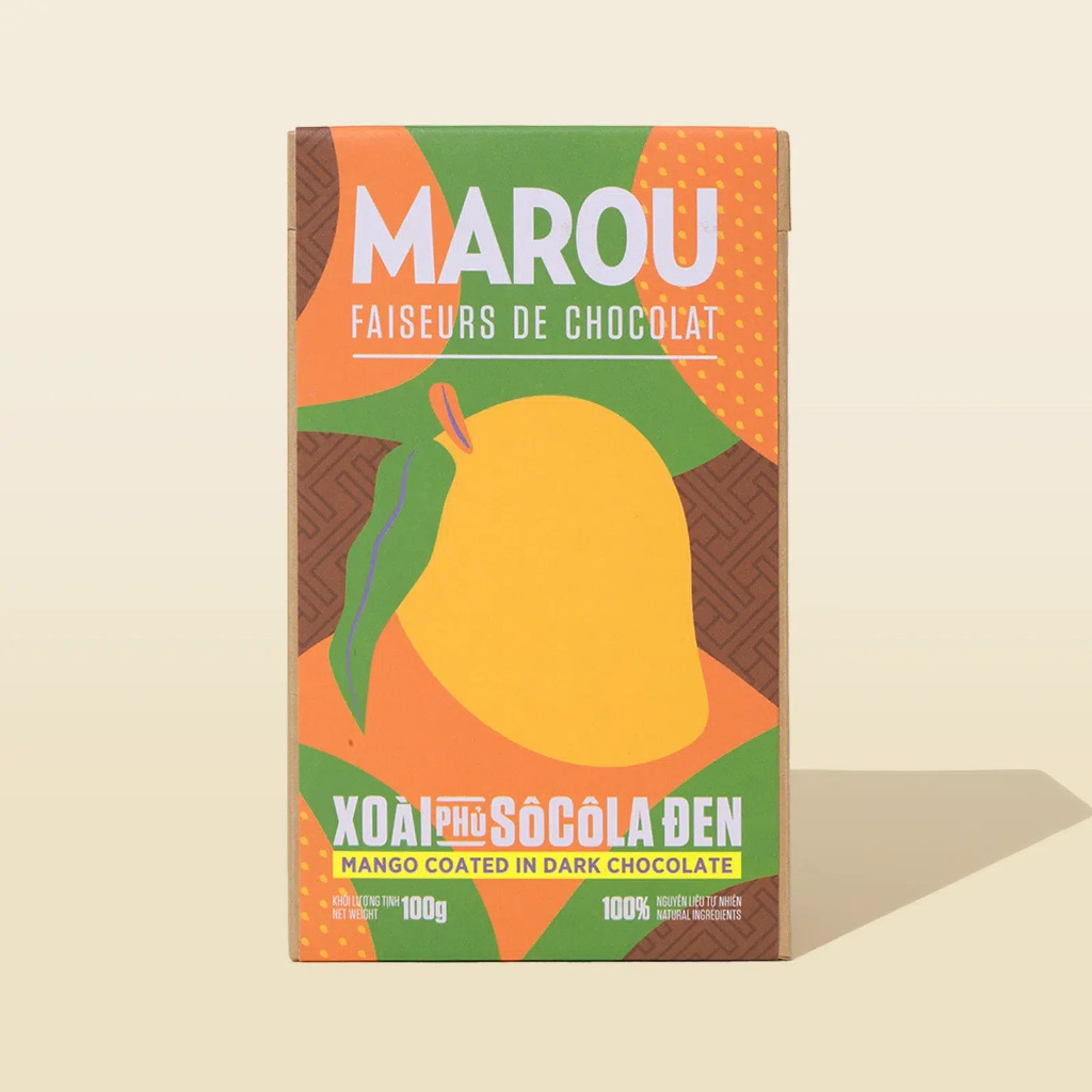 MAROU: Mango covered with Dark Chocolate - Box of 100g | Shopee Singapore