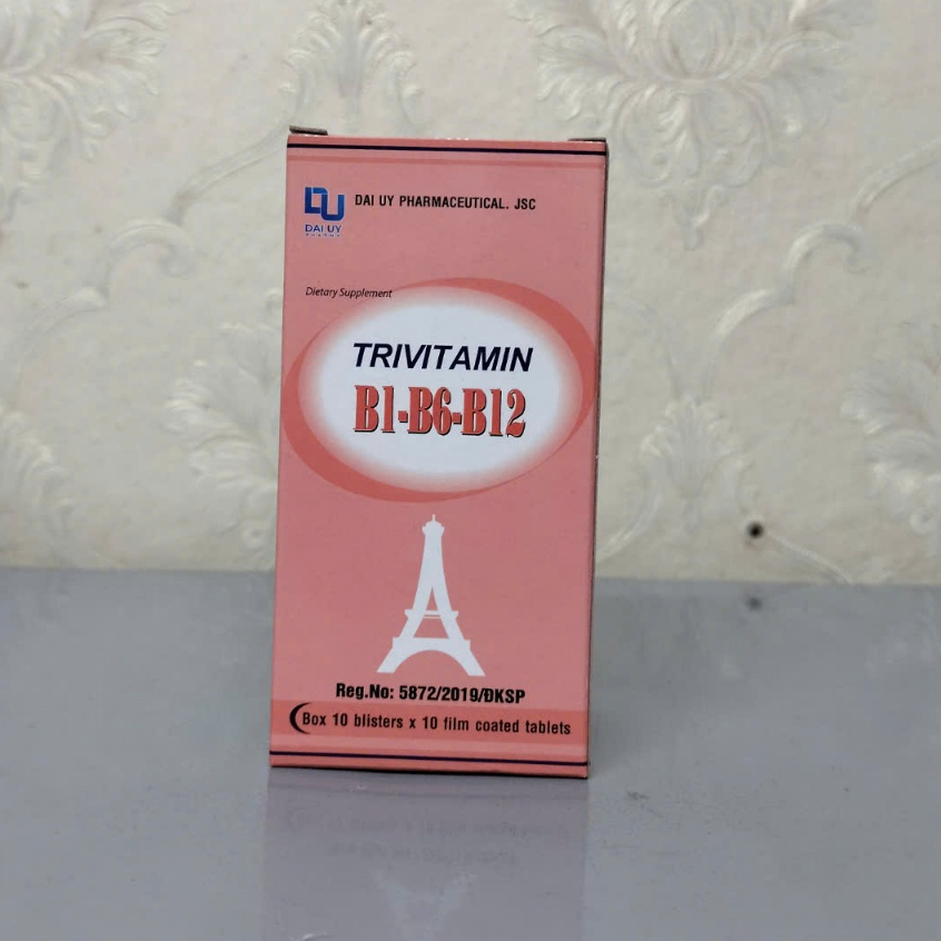 Trivitamin - vitamin 3B B1-B6-B12 Captain (Box Of 10 Blisters x 10 ...