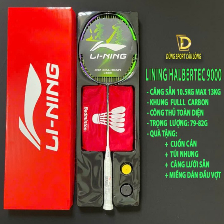 Lining Halbertec 9000 Badminton Racket High Edition Full Box with ...