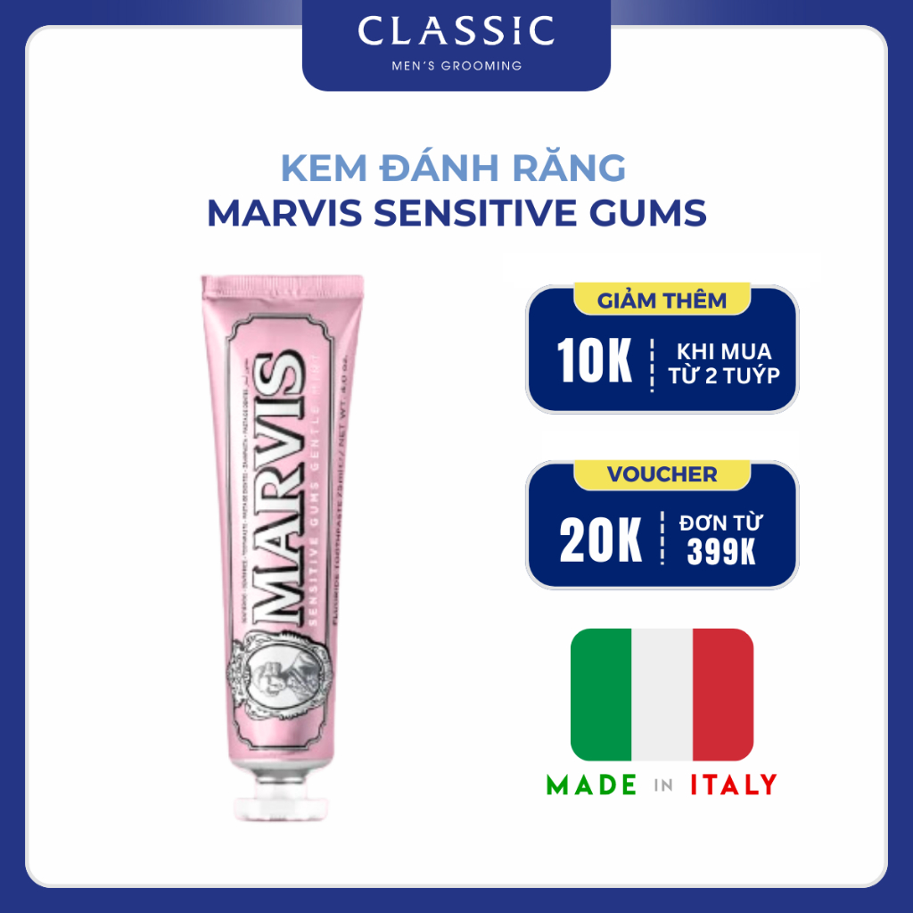 Marvis Sensitive Gums Gentle Mint Toothpaste | Shopee Singapore