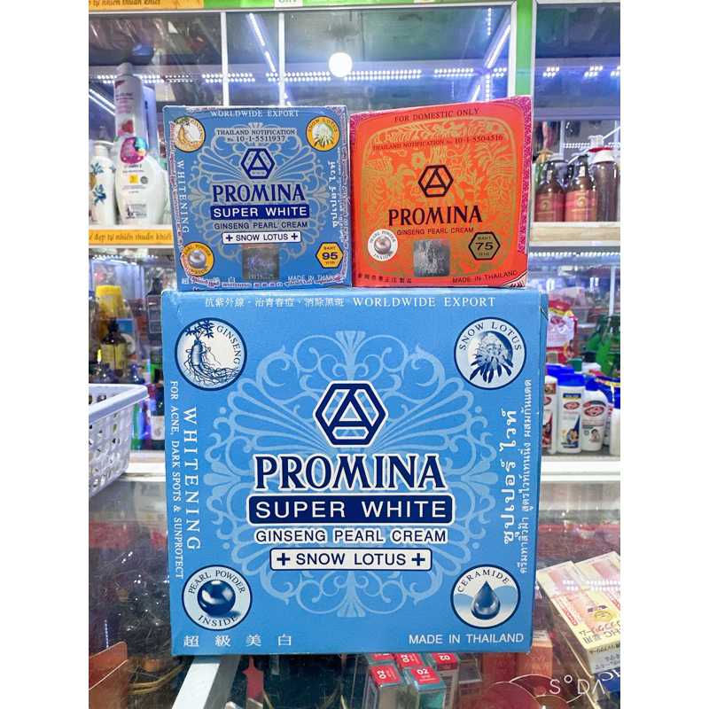 Promina Whitening Ginseng Cream Thailand (Genuine) | Shopee Singapore