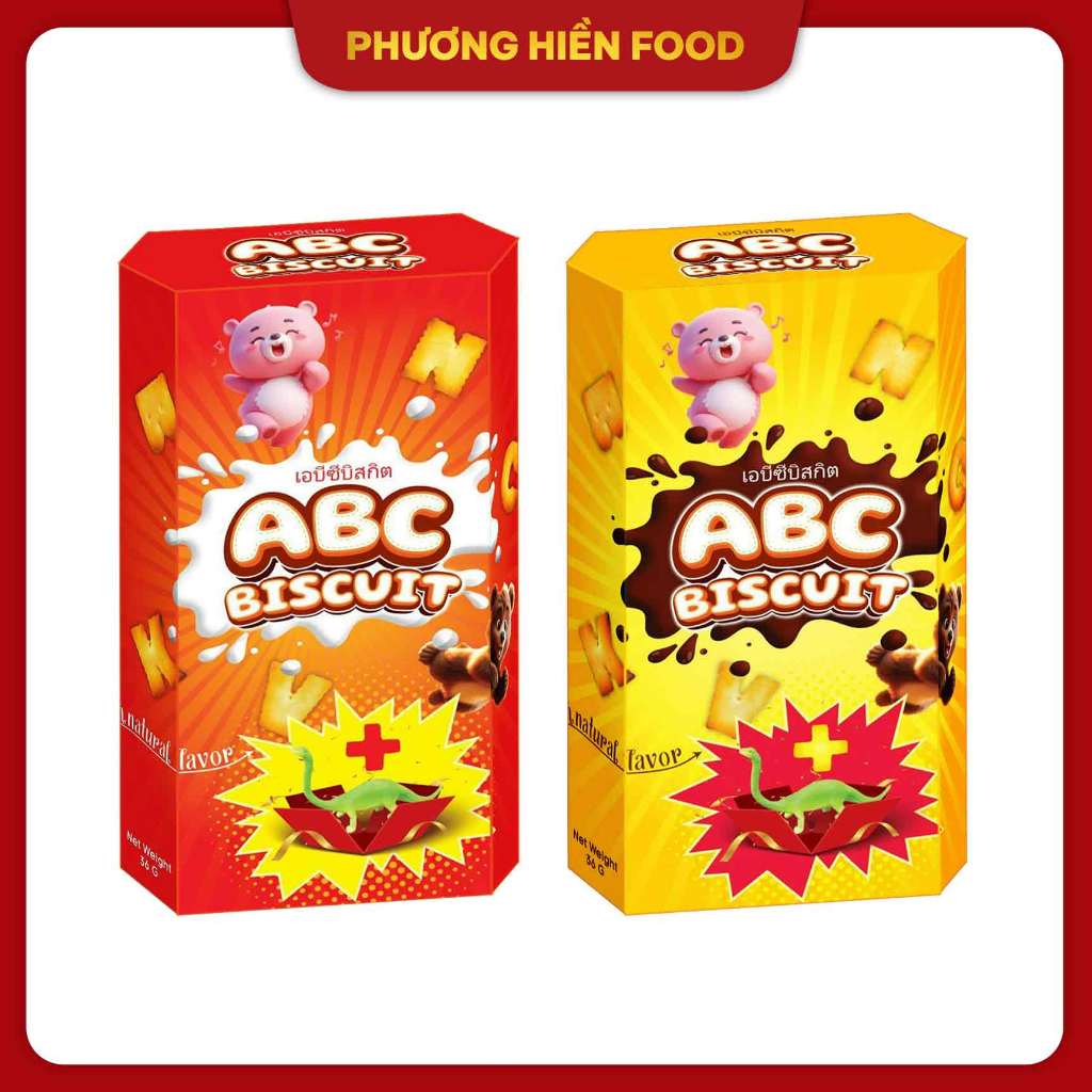 Vfoods milk flavor ABC biscuits 36g (1 box of 10 boxes) | Shopee Singapore