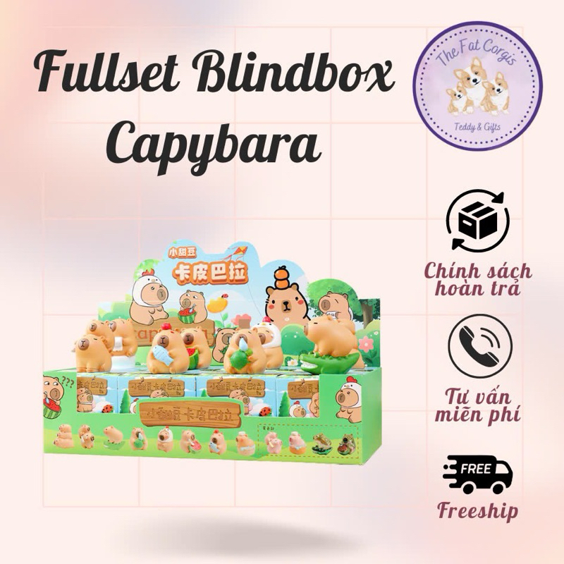 (Full Set of 8 boxes) Blindbox blind box Capybara minister of foreign ...