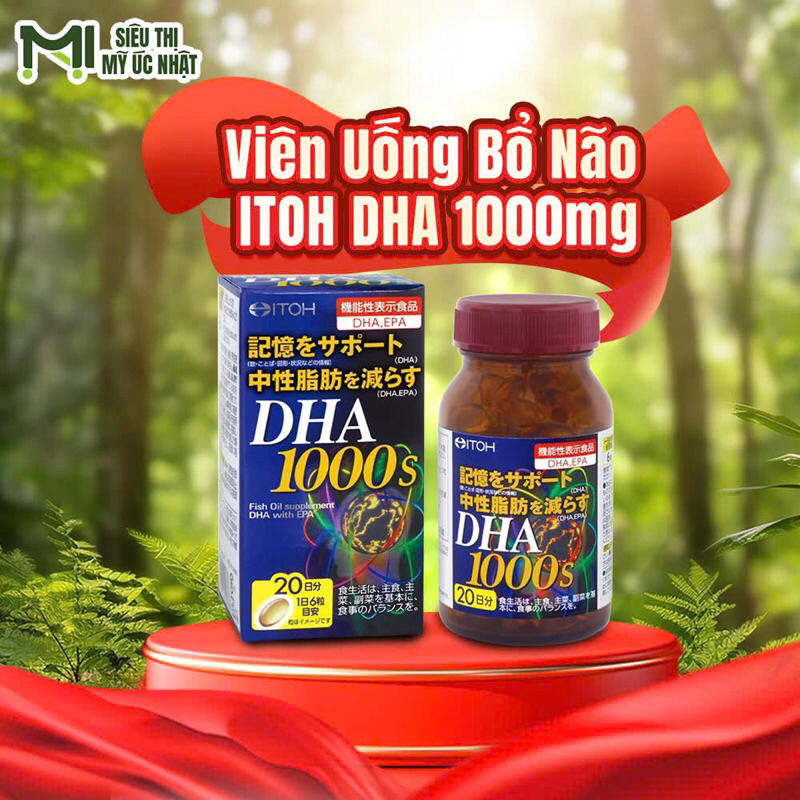 Dha 1000mg ITOH Japanese brain support oral tablet 120 tablets | Shopee Singapore