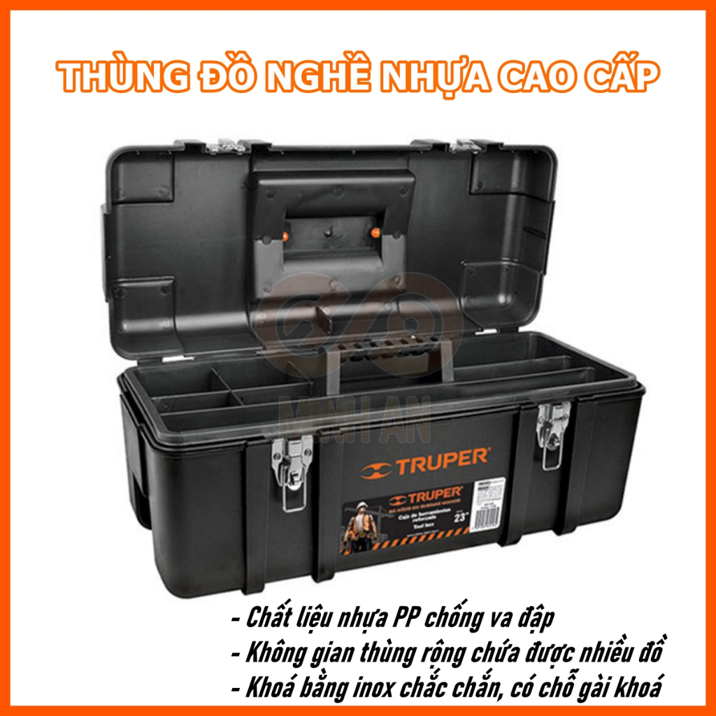 23" High quality plastic tool box [GENUINE] TRUPER CHP-23X - made in ...