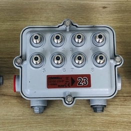 1 outdoor 8-way tap splitter, CATV cable TV splitter, Zinwell brand ...