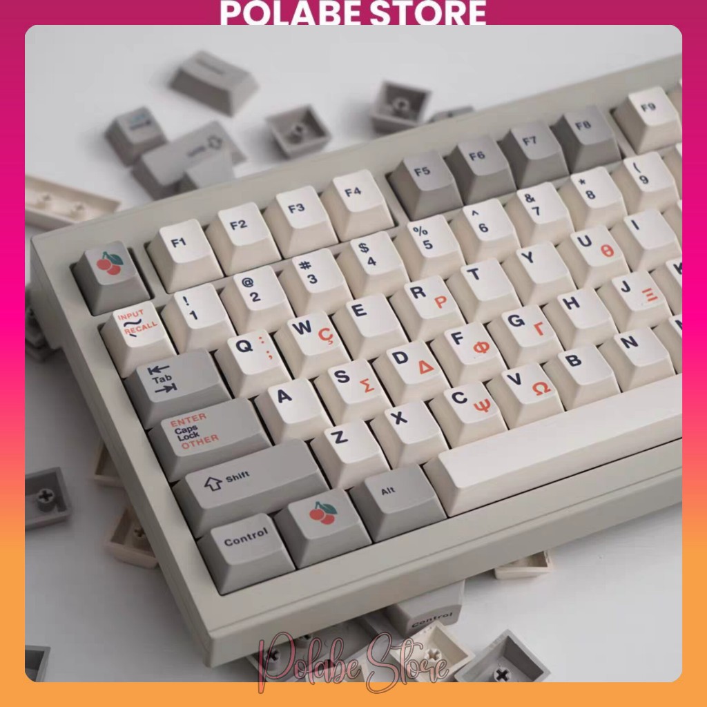 Keycap Cherry Retro 9009 Latin Cherry Profile PBT material Polabe Store ...