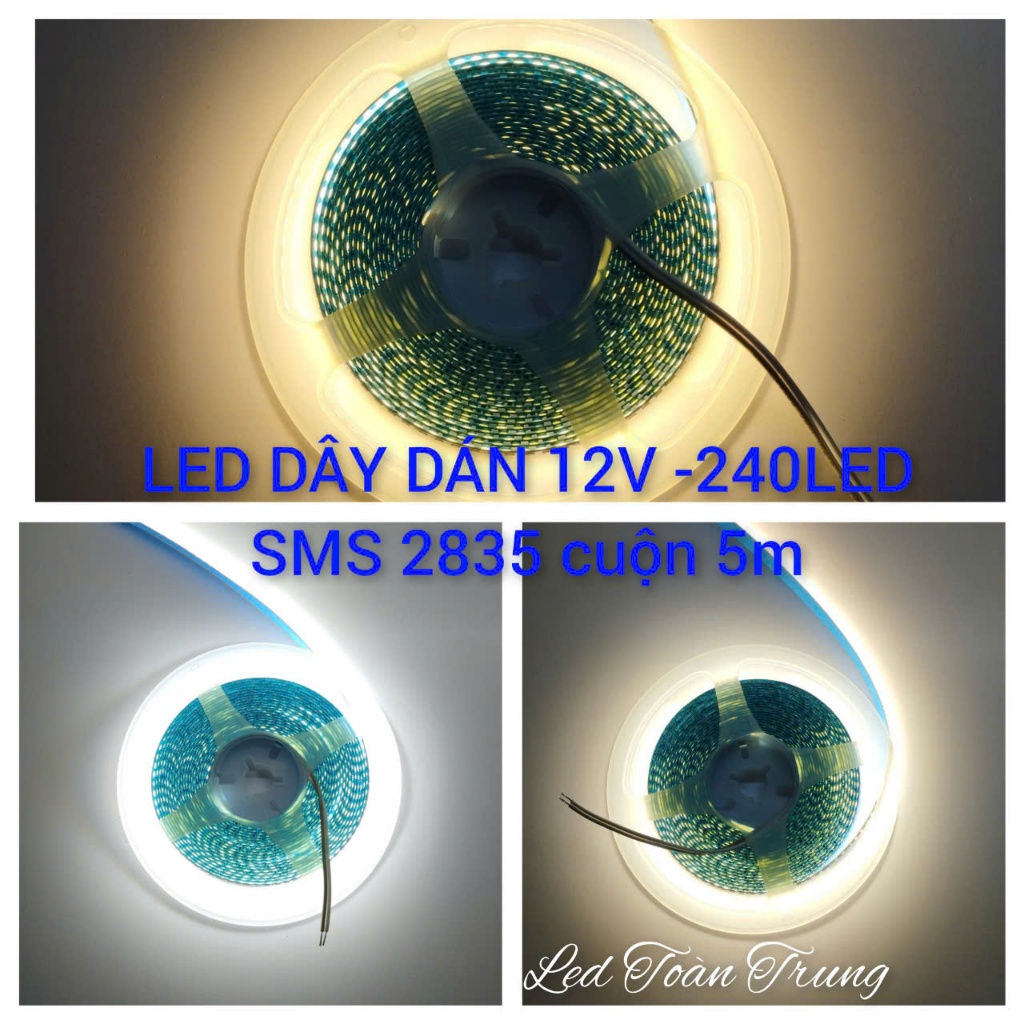 Led sticker 2835 USING 12v ELECTRICITY, 10mm version, 5 meter long roll ...