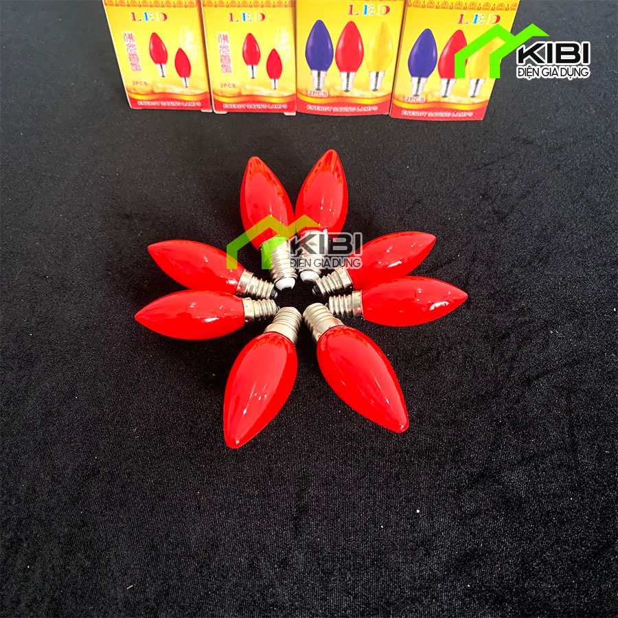 Red Plastic Bulbs, led Bulbs (One Pair) | Shopee Singapore