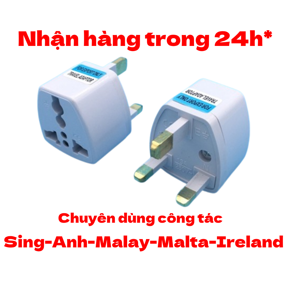 Square 3-pin conversion plug - converts to 3-pin when traveling - PUK 3 ...