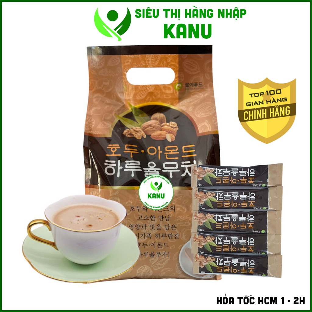 [Bag of 40 packs] Nutritious Roa Food almond walnut barley cereal ...
