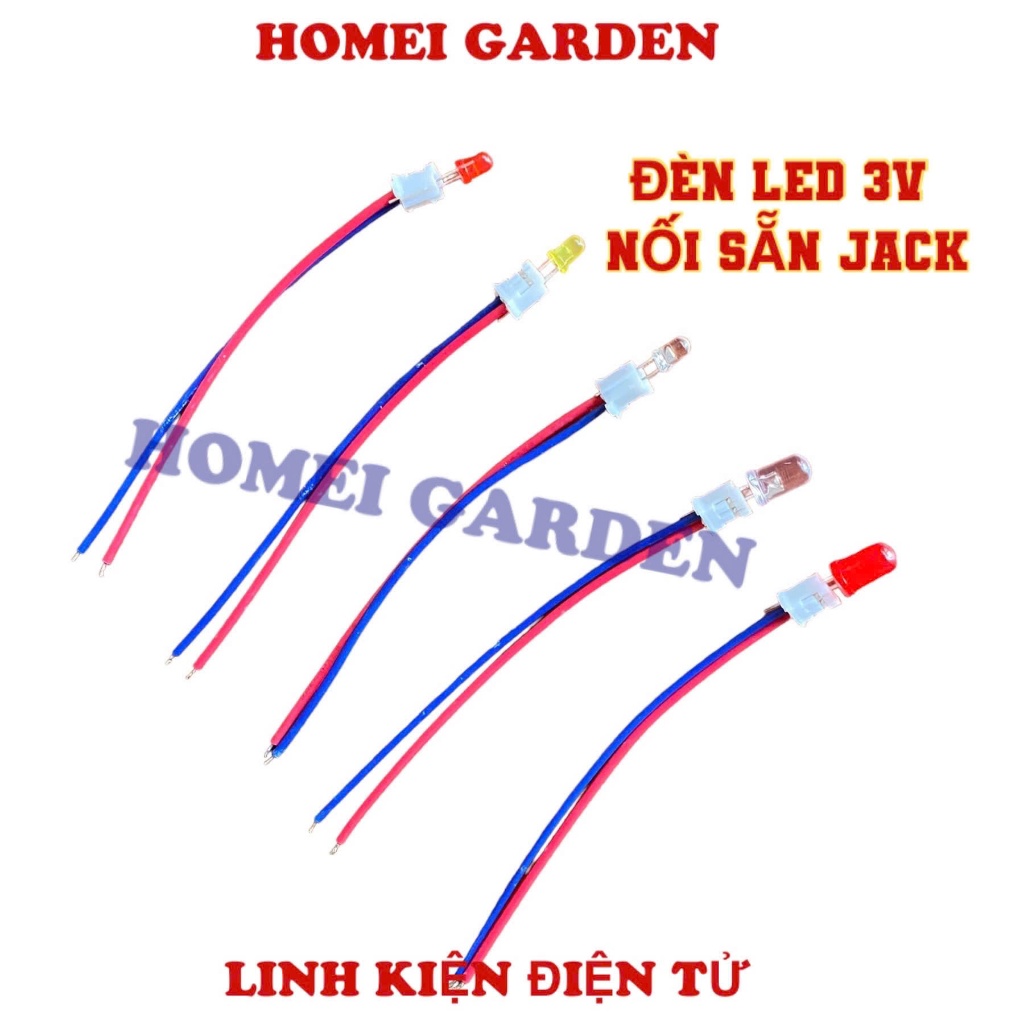 Led light 3mm 5mm 3v 5v white red yellow with connector wire to make ...