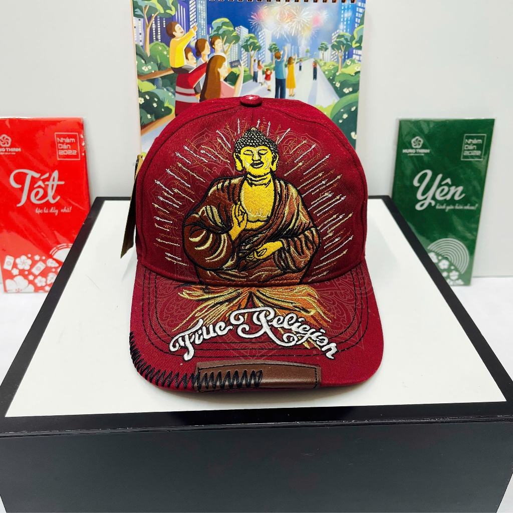 Ong Dia Hat Embroidered with Buddha Image, From Deep Heart. | Shopee ...