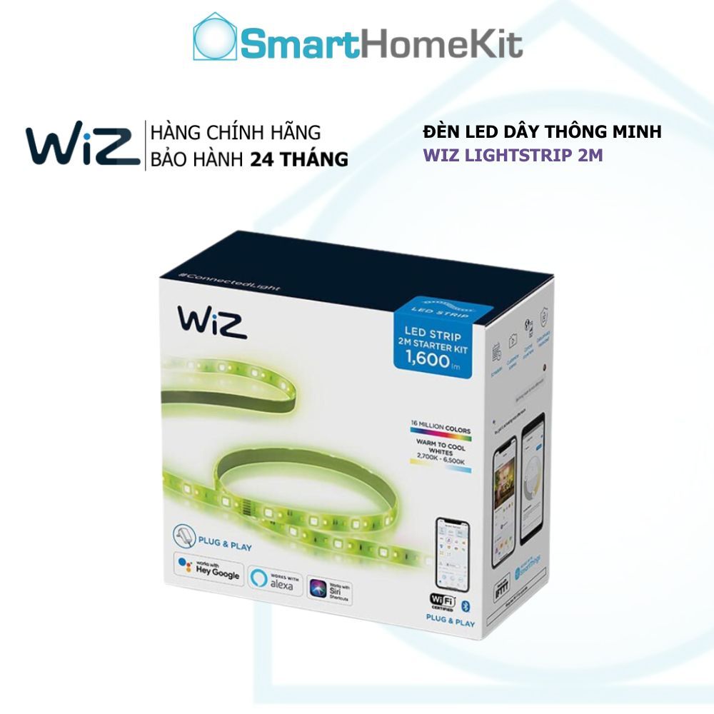 Philips WiZ Lightstrip Starter Kit 2m LED string light - 16 million ...