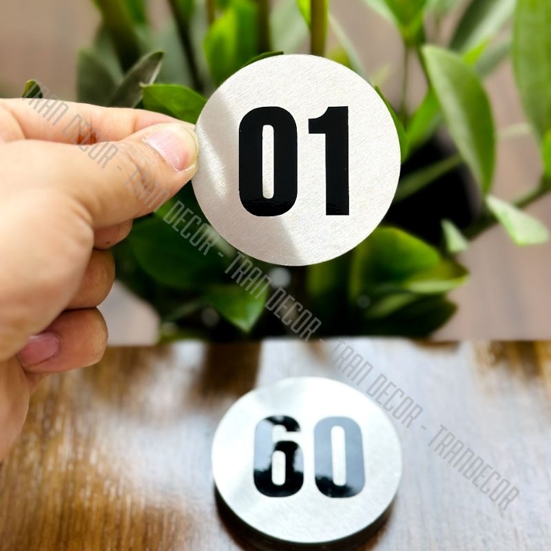 [ 1 Set of 10 stainless steel numbers ] Order numbers, dining table ...