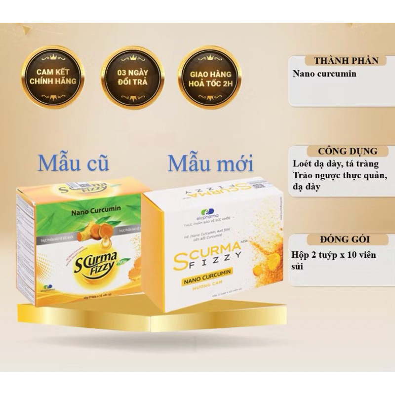 Nano Curcumin Scurma Fizzy effervescent tablets for stomach pain ...