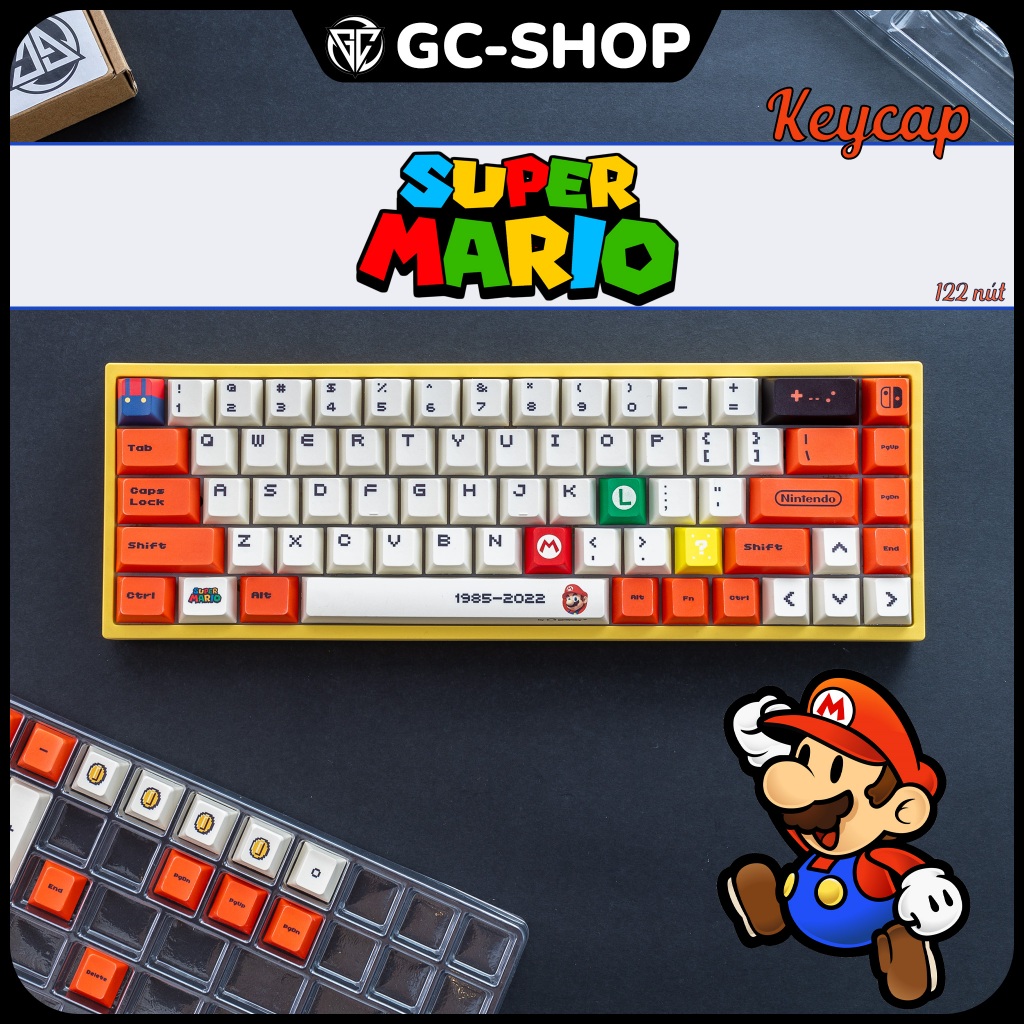 Keycap Mario 2025| Mario Red Profile Cherry Keycap for mechanical ...