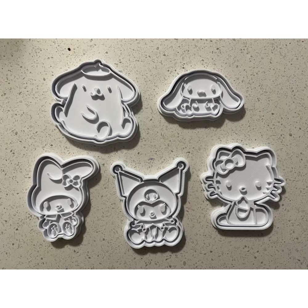 Set of 5 Sanrio cookie cutters, cinnamoroll cookie cutters, kuromi ...
