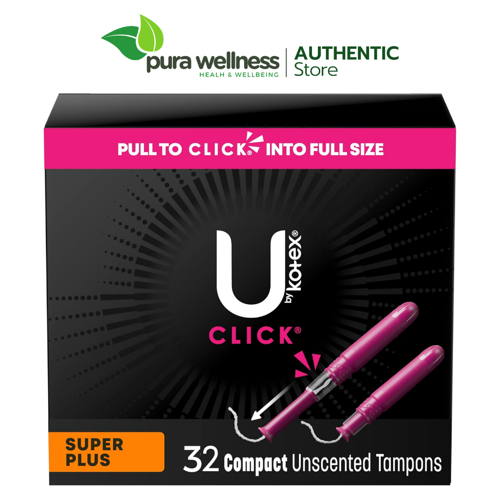 |New model| Kotex Click Copact Super Plus - Unscented Super absorbent ...