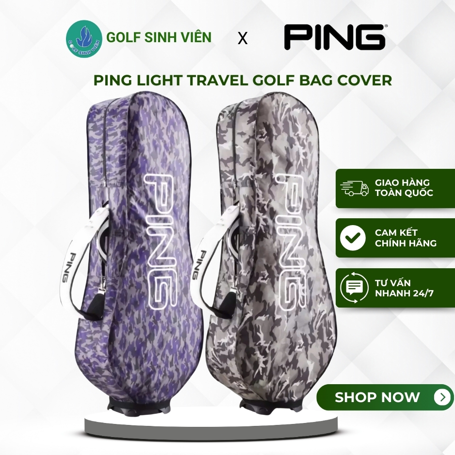 GENUINE PING/PING LIGHT TRAVEL GOLF BAG COVER, RAIN COAT | Shopee Singapore