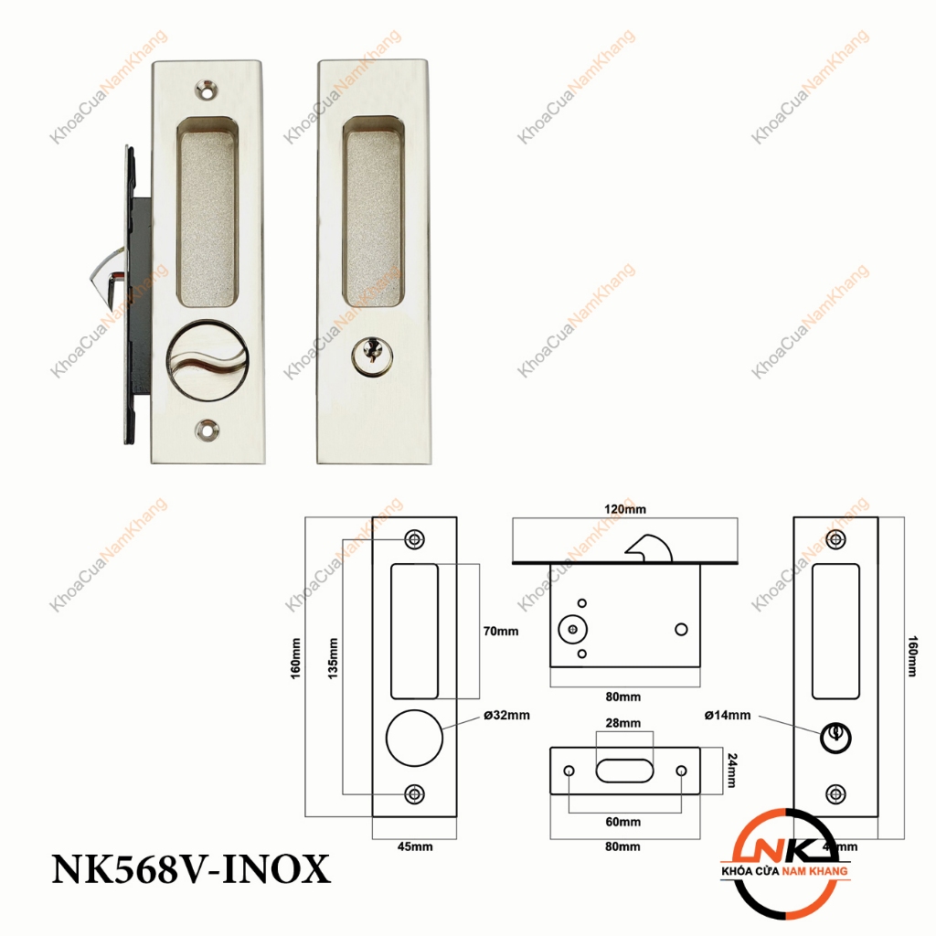 Scratch stainless steel sliding door lock NK568V-INOX | Shopee Singapore
