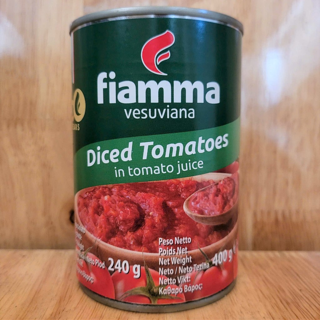Fiamma [GREEN Can 400g] SQUID Tomato [ITALIA] VESUVIANA Diced Tomatoes ...