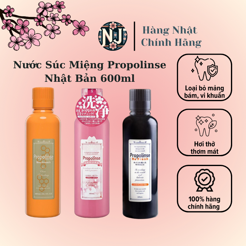 Japanese Propolinse Mouthwash 600ml | Shopee Singapore