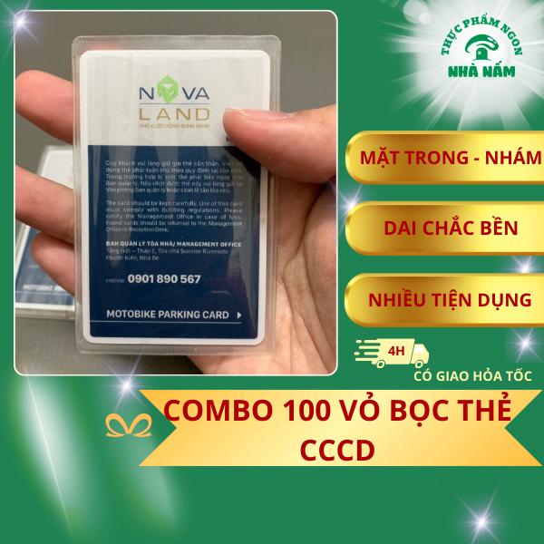 Combo of 100 CCCD card covers, bags for student cards, atm cards ...