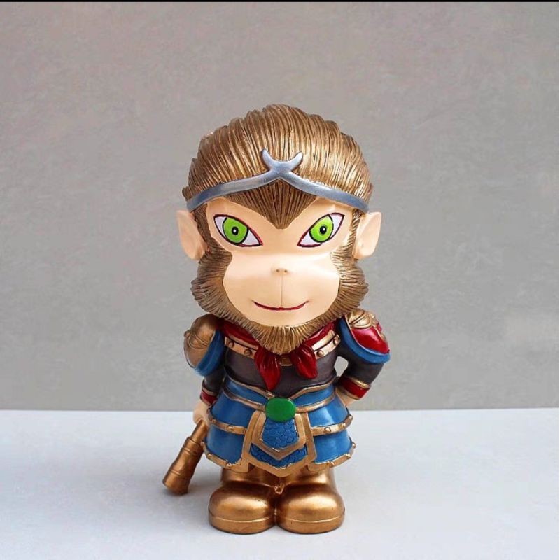 Colored plaster statue of Sun Wukong. (color not included) | Shopee ...