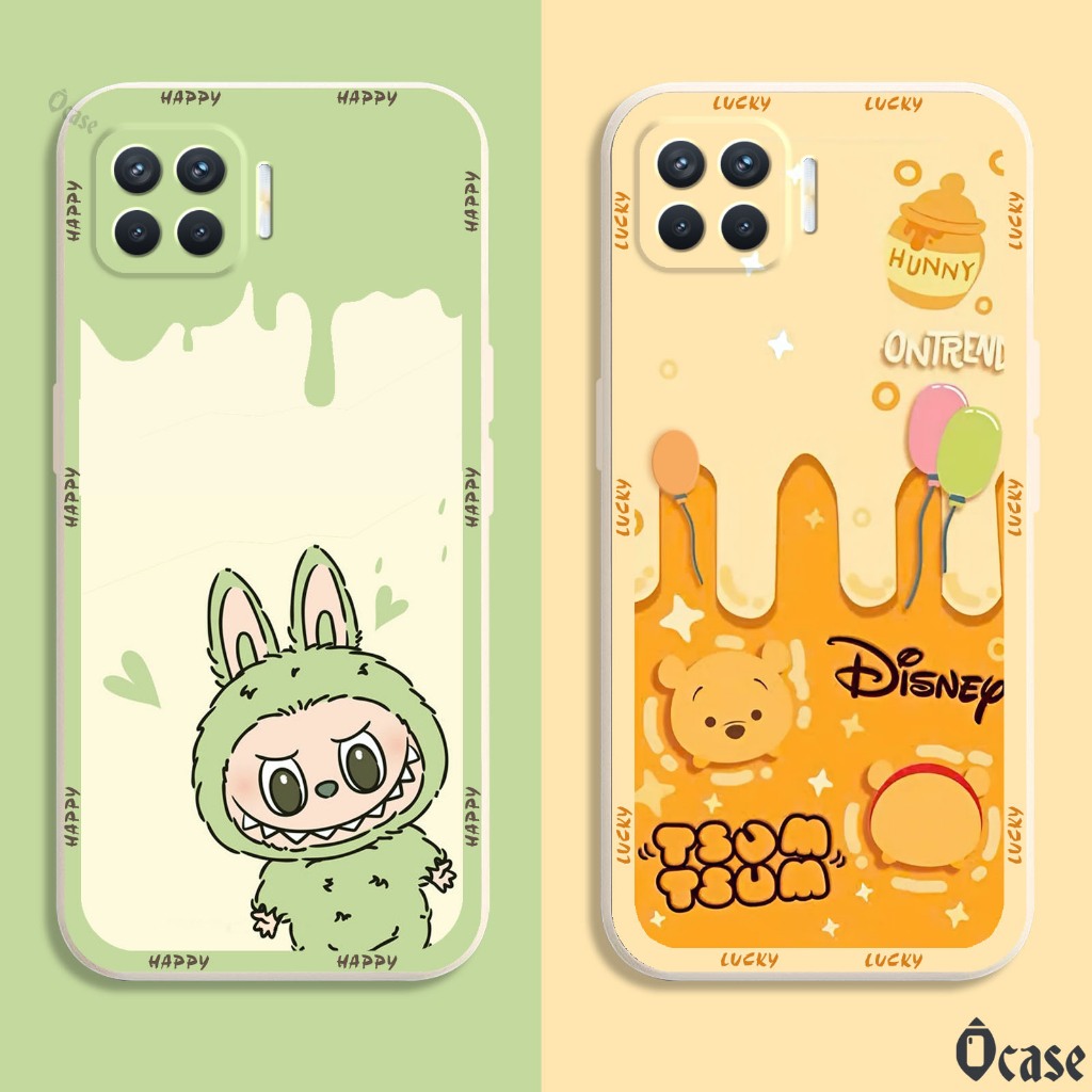 Oppo A93 / F17 Pro / A73 / F17 Labubu Cat Duck Case with square edges ...
