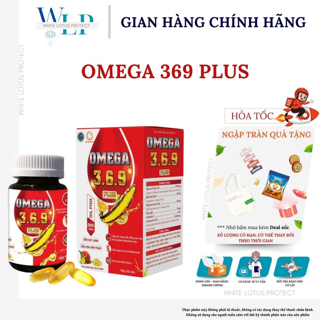 OXY [HCM] Omega 369 Plus - Eye Health, Antioxidant (Box of 60 tablets ...
