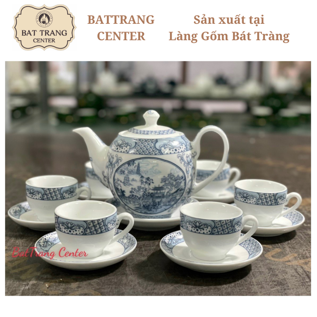 (7 Models)bat Trang teapot - White enamel painted with Truc Lam That ...
