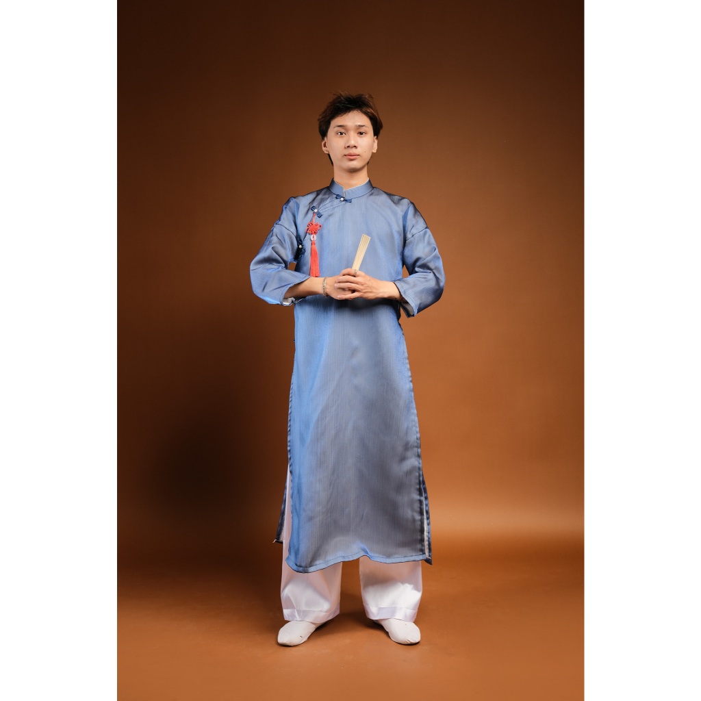 Tcn0801 Men's Green Five-Inch Shirt with Nguyen Nam Dynasty Dress ...