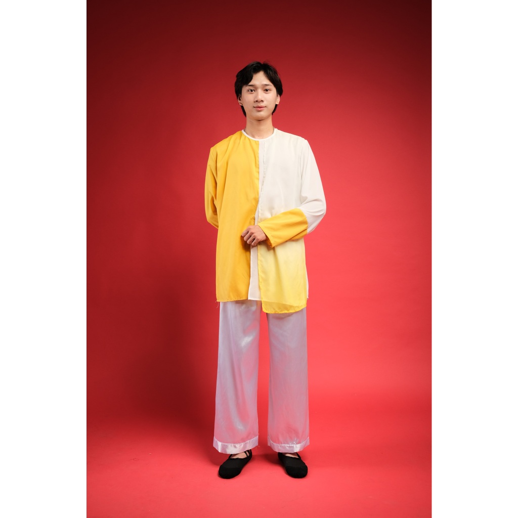 Tbt0303 Dark Yellow Ba Ba Shirt - Men's Modernized Ba Ba Ao Dai ...