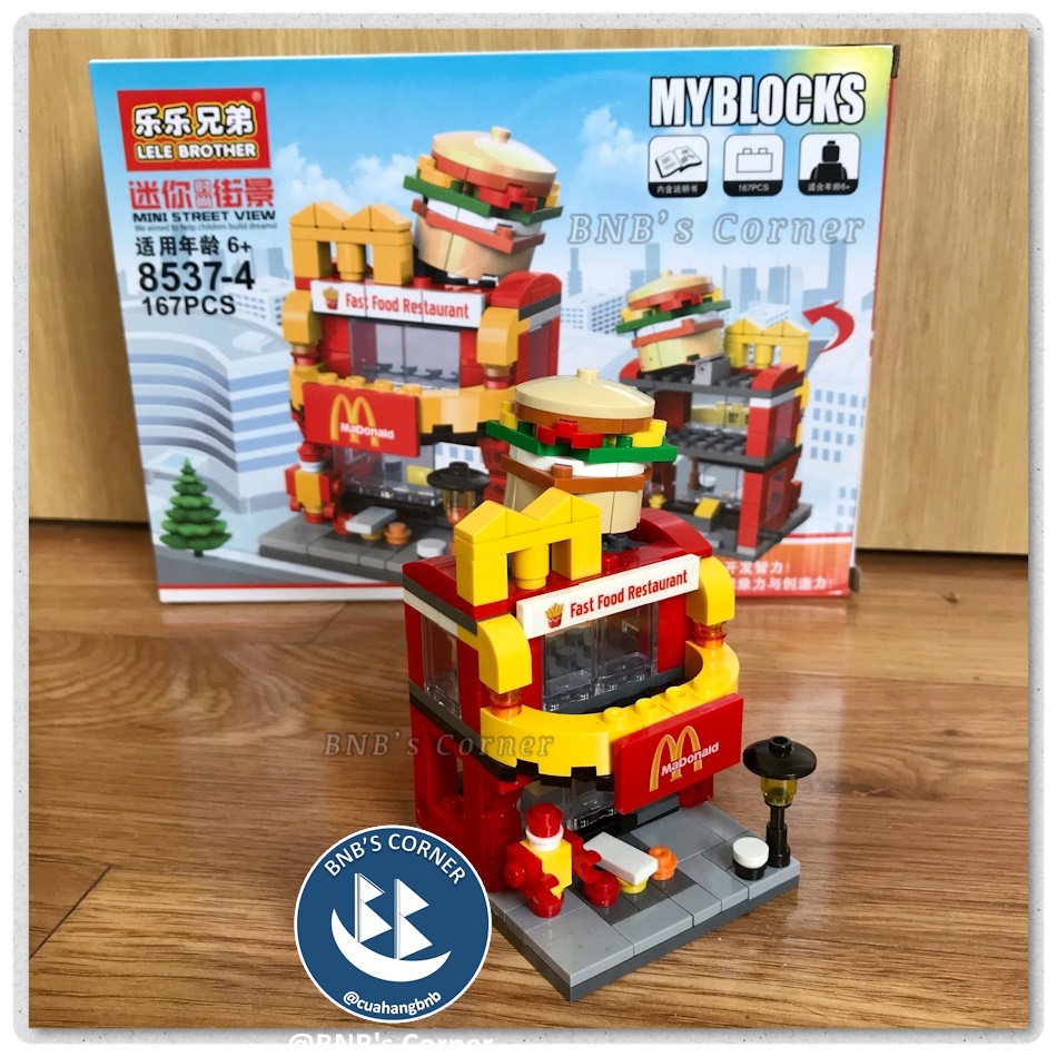 [BNB's Corner] Assembly model of fast food stores, supermarkets, cafes ...