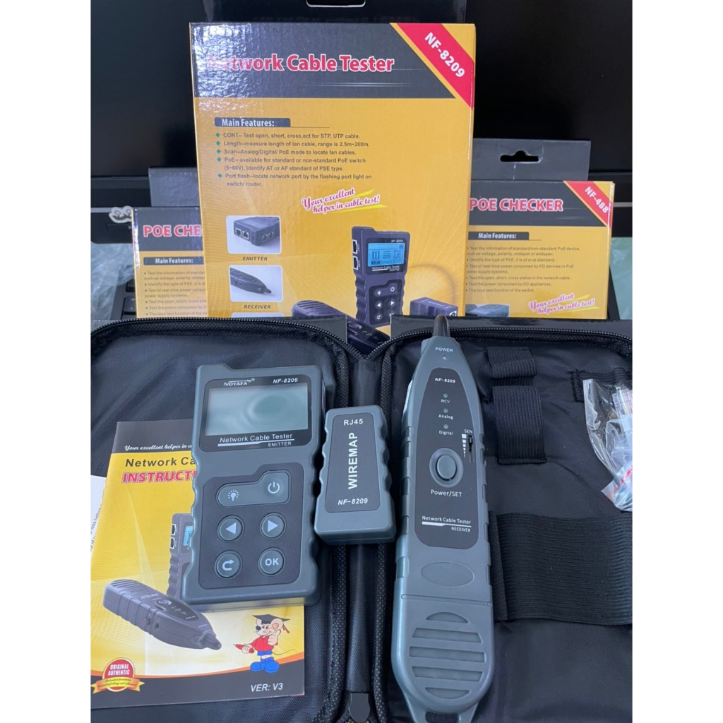 Noyafa nf 8209 network cable tester | Shopee Singapore