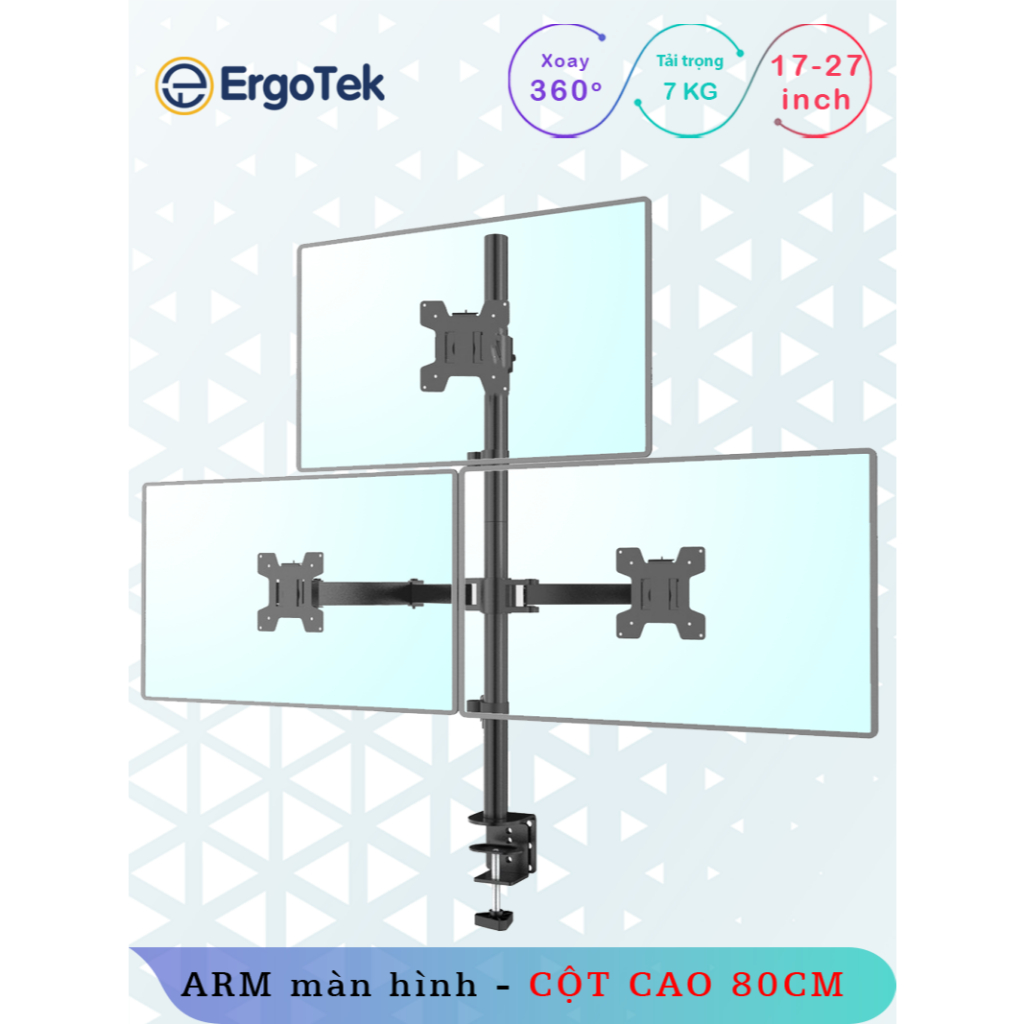 EZ24 - 4-screen Arm, 80cm high column, 2-screen upper and lower Arm ...