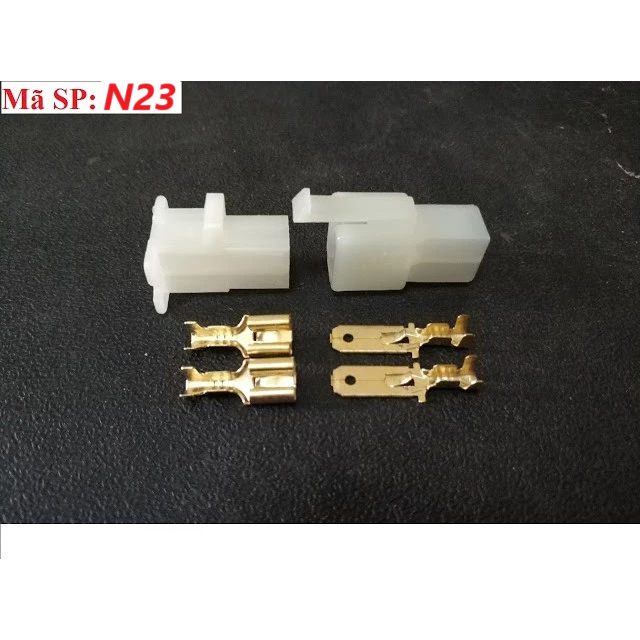 2P - 6.3 2-hole Plastic Jack Set with blade - N23 (1 pack/10 sets ...